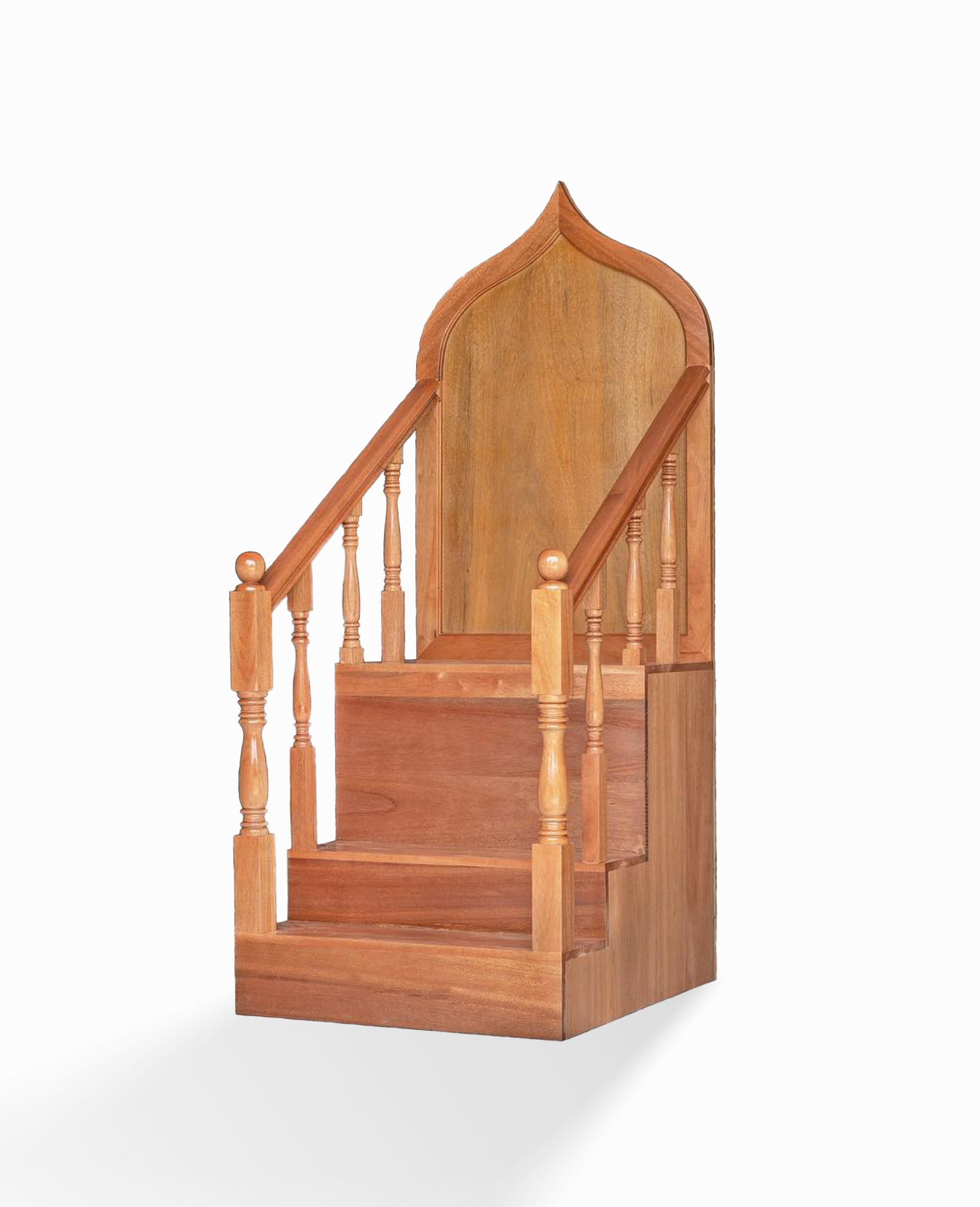 Solid Wood Mimbar Maldives | Custom Mosque Mimbar | Tenon